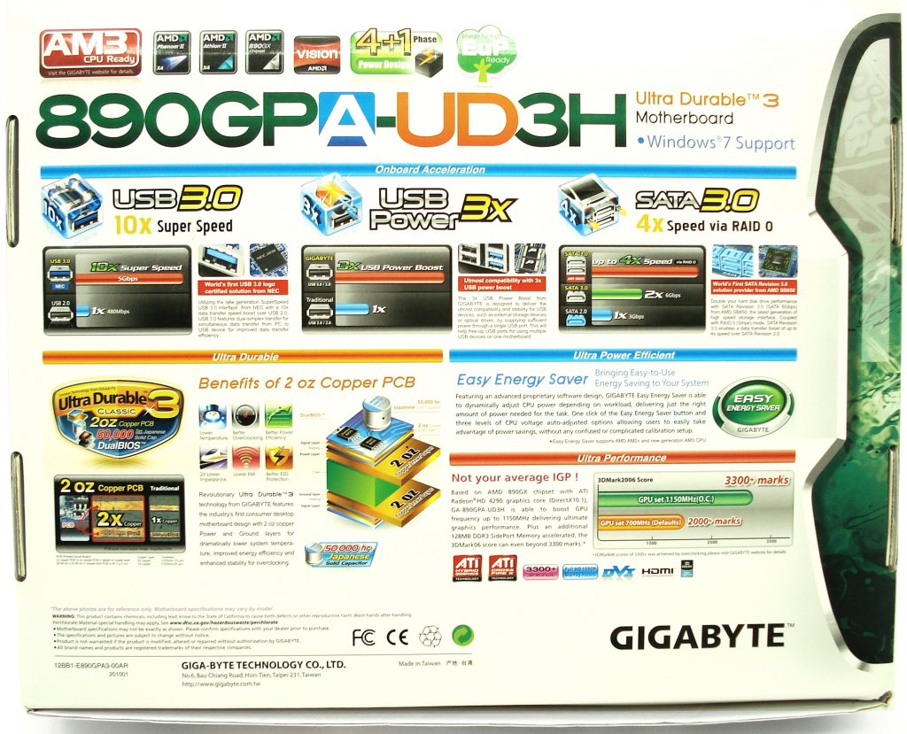 Review Placa Base GIGABYTE GA-890GPA-UD3H Rev1.0 al detalle - Página 2 ...