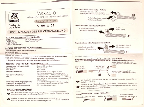 Review Panel Controlador 8 Ventiladores NESTEQ MAXZERO al detalle ...